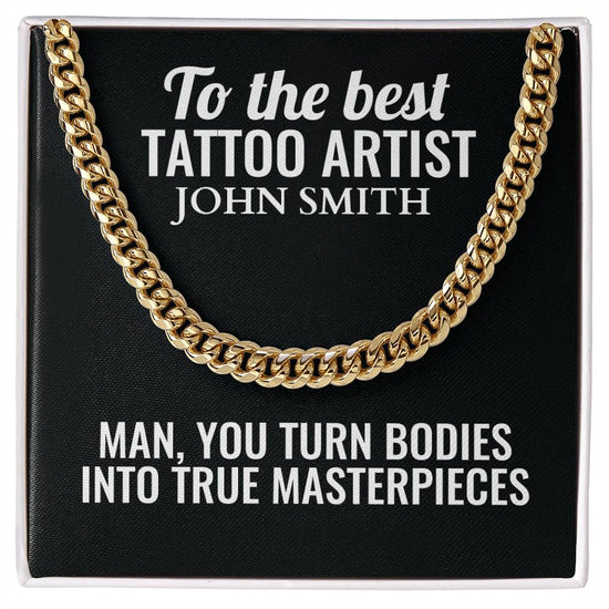 Cuban link chain tattoo - Eagleviewtattoo.com
