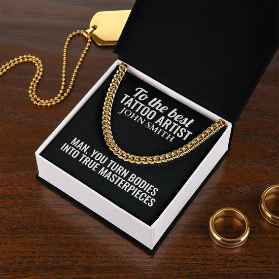 Cuban link chain tattoo - Eagleviewtattoo.com